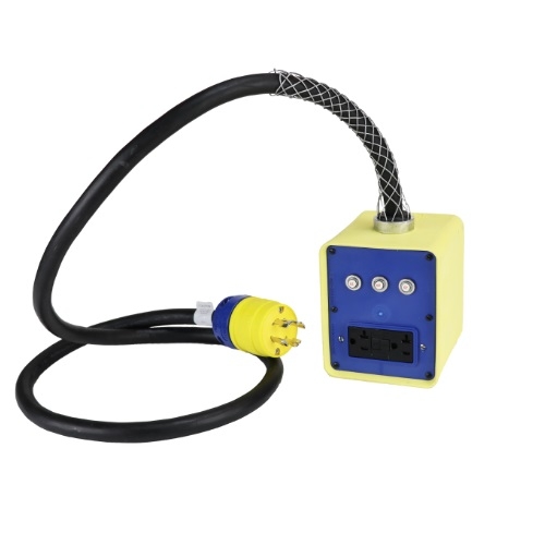 Ericson 6-ft Non-Metallic Box Cordset, L14-30, (3) GFCI, 30A, 125V/250V ...