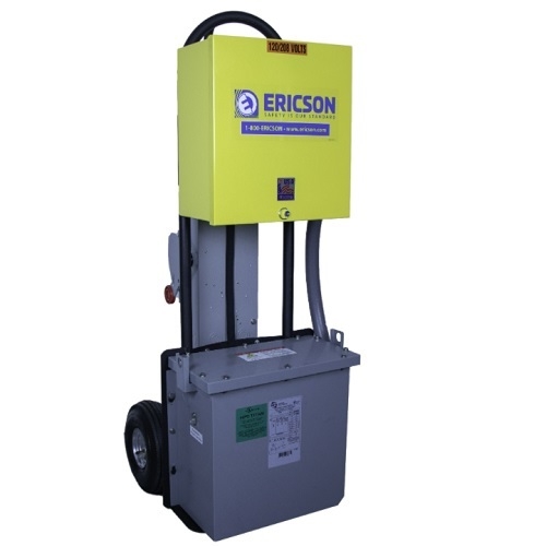 Ericson E-Cart Jr. Transformer, 3 Ph, 15kVA, 5-20 DPLX (12), 20A GFCI C ...