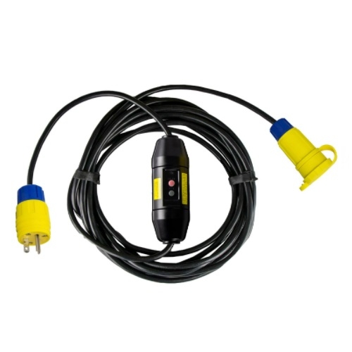 Ericson 10-ft Inline Portable GFCI w/ PERMA-TITE WT Wiring, 5-20P & 5 ...