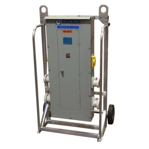 Ericson Portable Power Panelboard, 3 Ph, 4100R7W (2), 460R7W (2), L16 ...