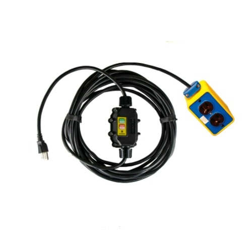 Ericson 10-ft Ind. Inline Portable GFCI, 6P Enc. W/ Outlet Box, 5-15P ...