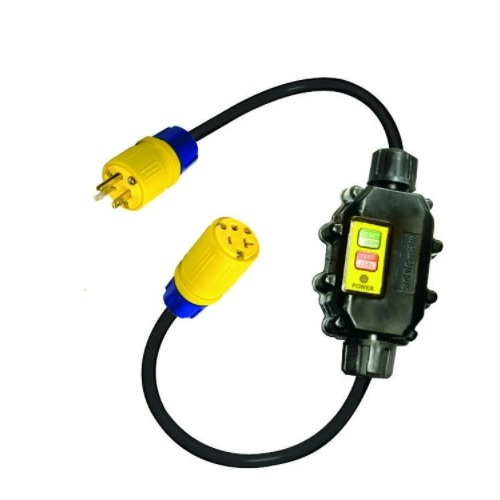 Ericson 2-ft Ind. Inline Portable GFCI, 6P, L5-20P & 5-20C, Auto, 20A ...