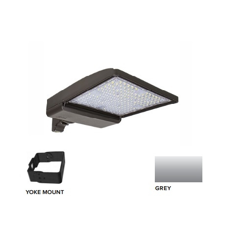 ESL Vision 250W LED Shoebox Area Light w/ Yoke Mount, 0-10V Dim, 480V ...