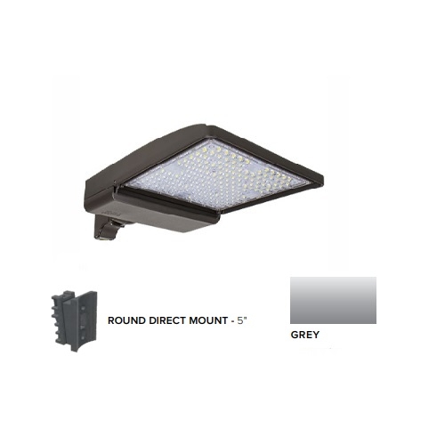 ESL Vision 250W LED Shoebox Area Light w/ 5" Round Pole Mount, 0-10V ...