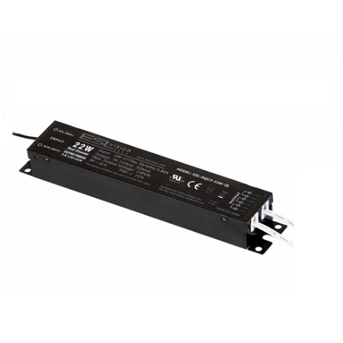 ESL Vision 22W-44W LED Driver w/ Dual Output, Non-Dimmable, 100-277V ...