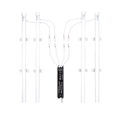 ESL Vision 40W 2x2 LED T8 Retrofit Kit, Dimmable, 5040 lm, 4000K (ESL ...