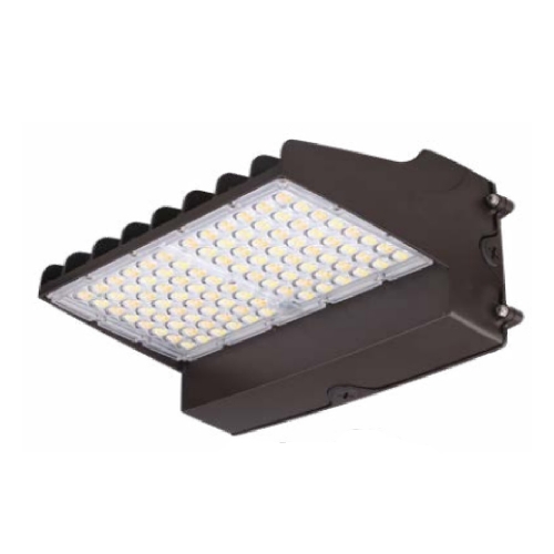 ETi Lighting 60/80/100W LED Full Cut-Off Wall Pack w/ BBU, Dim, 120 ...