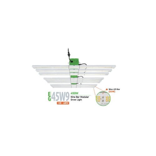 ETi Lighting 450W LED Nine Bar HO Modular Grow Light, 120V-277V, Full ...