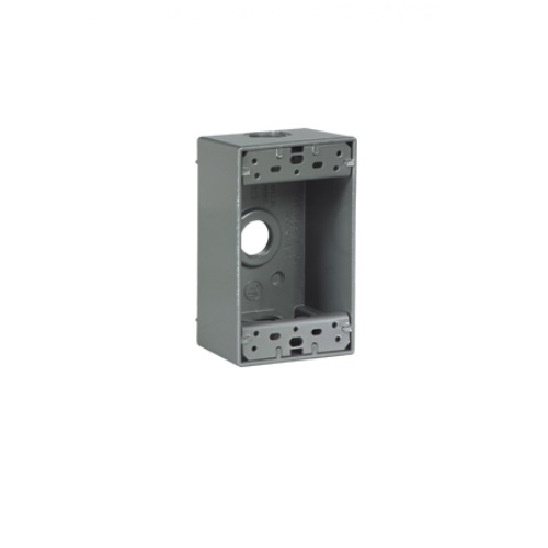 Eaton Wiring 1-Gang Weatherproof FS Box, 2-2 End, 5-Hole 0.75" Diameter ...