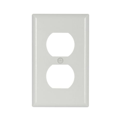 Eaton Wiring Wall Plate for Duplex Outlet, 1-Gang, Ivory (Eaton Wiring ...