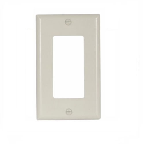 Eaton Wiring 1-Gang Thermoset Decorator Wallplate, Almond (Eaton Wiring ...