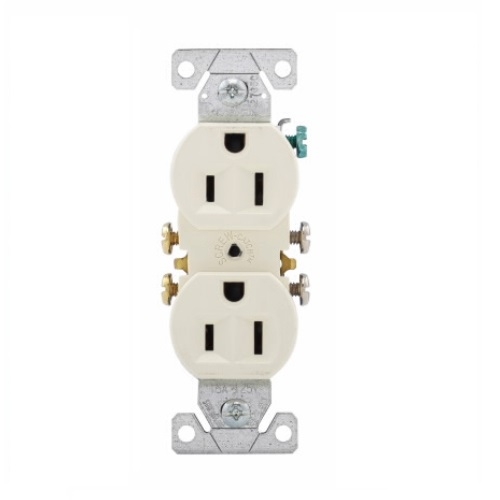 Eaton 15 Amp NEMA 5-15R 125V Duplex Receptacle Outlet, Almond (Eaton ...
