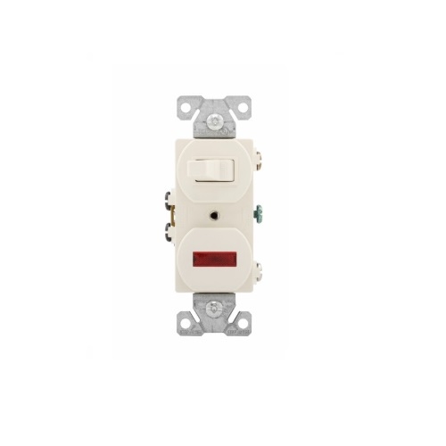 Eaton Wiring 15 Amp Combination Toggle Switch & Pilot Light, Single ...