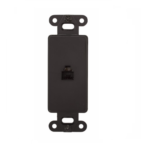 Eaton Wiring 4-Conductor Phone Jack Insert, Black (Eaton Wiring 3560 ...