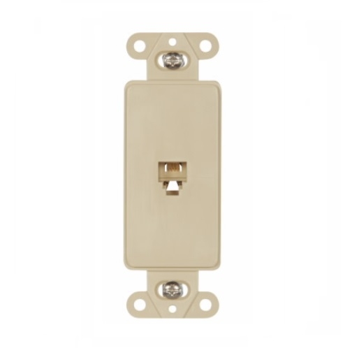 Eaton Wiring 4-Conductor Phone Jack Insert, RJ14, Ivory (Eaton Wiring ...