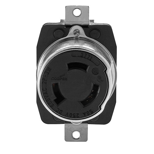 Eaton Wiring 50 Amp Non-NEMA 250V DC/600V AC California Standard 2P3W ...