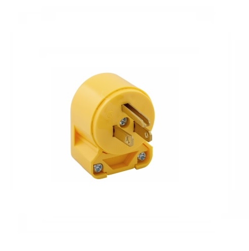 Eaton Wiring 15 Amp Electric Plug, Angled, Vinyl, Yellow (Eaton Wiring ...
