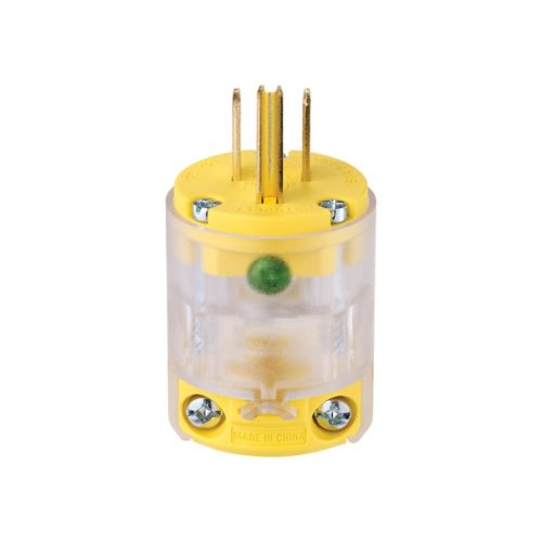 Eaton Wiring Straight Blade Plug w/ Pilot Light, 5-15P, 2-Pole, 3-Wire ...
