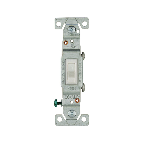Eaton Wiring Toggle Switch w/ Grounding, 120V, 15 Amp, White (Eaton ...