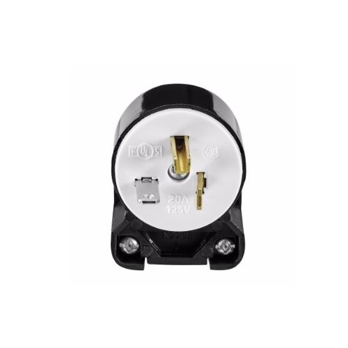 Eaton Wiring 20 Amp Straight Blade Plug w/ Ultra Grip, Angled, 2-Pole ...