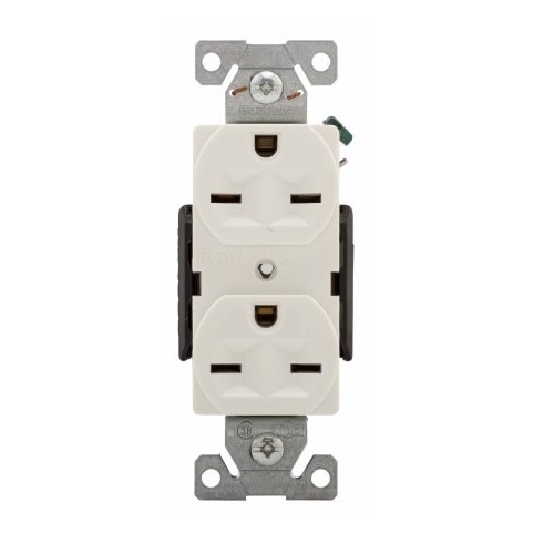 Eaton Wiring 15 Amp Heavy Duty Duplex Receptacle, #14-10 AWG, 6-15R ...