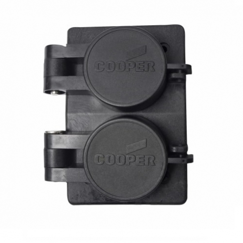 Eaton Wiring 20 Amp NEMA 6-20R 125V Watertight Duplex Receptacle, Black ...