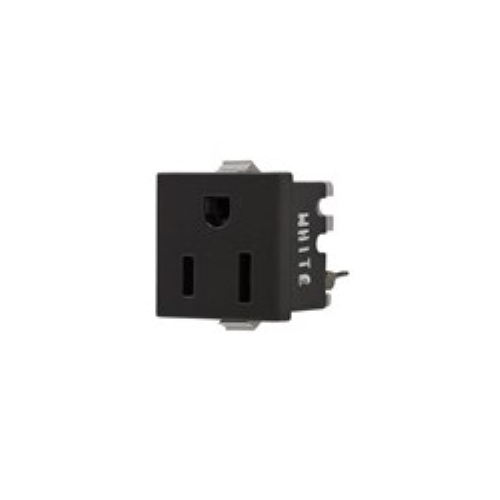 Eaton Wiring Snap-In Single Outlet w/ Grounding, 125V, 15 Amp, 14-12 ...