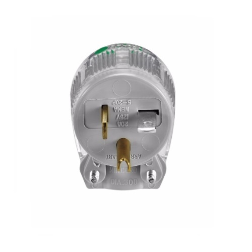 Eaton Wiring 15 Amp Straight Blade Plug w/ Safety Grip, Angled, 2-Pole ...