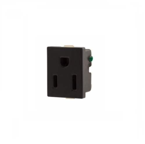 Eaton Wiring 15 Amp Snap-In Receptacle, Square, Black (Eaton Wiring ...