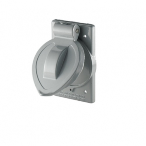Eaton Wiring Weatherproof Single Receptacle Metal Cover for FS/FD ...