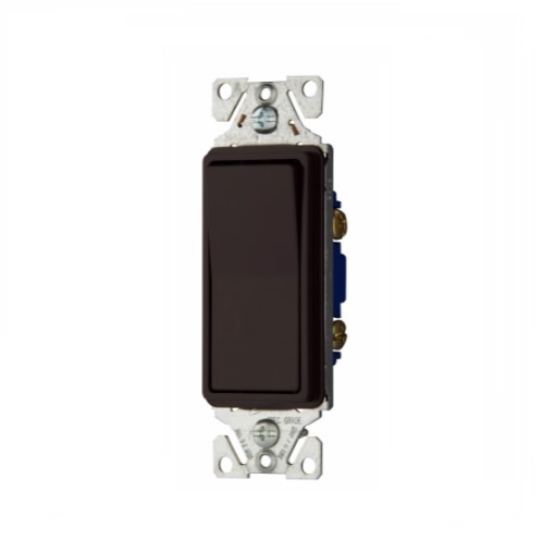 Eaton 15 Amp Rocker Switch, Auto-grounded, Single-Phase, Brown (Eaton ...