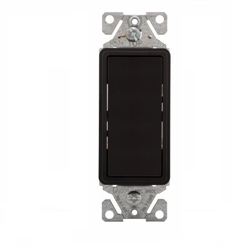 Eaton Wiring 15 Amp 3-Way Rocker Switch, Auto Ground, Black (Eaton ...