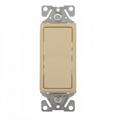 Eaton 15 Amp 3-Way Rocker Switch, Ivory (Eaton 7503V) | HomElectrical.com