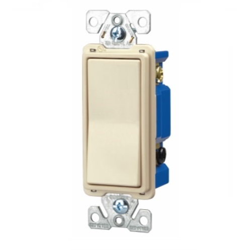 Eaton 15 Amp 4-Way Rocker Switch, Almond (Eaton 7504A) | HomElectrical.com