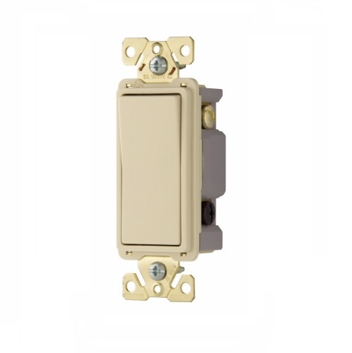 Eaton 20 Amp 4-Way Rocker Switch, Commercial Grade, Ivory (Eaton 7624V ...
