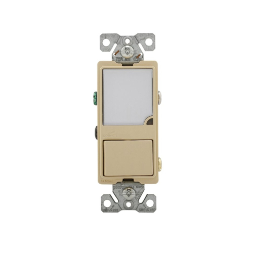 Eaton Wiring 15A Single Pole Switch w/ Nightlight, 120V, Ivory (Eaton ...