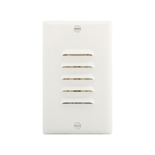 Eaton Wiring Step Light w/ Face Plate, 120V, 15 Amp, 14-12 AWG, White ...