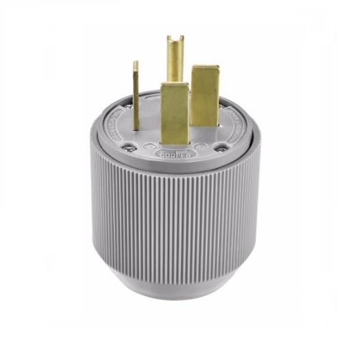 Eaton Wiring 50 Amp Electric Plug, NEMA 15-50P, Grey (Eaton Wiring ...