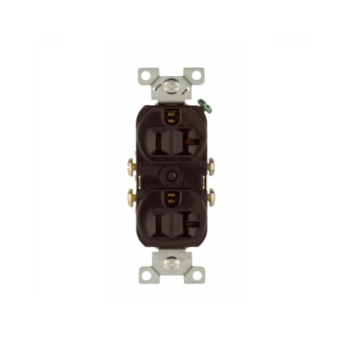 Eaton Wiring 20 Amp Duplex Receptacle, 2-Pole, 3-Wire, #14-10 AWG, 125V ...