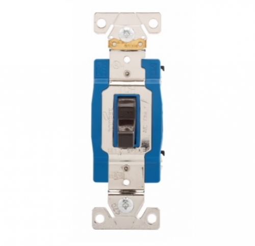 Eaton Wiring 15A Modular Toggle Switch, Single Pole, #14-#10 AWG, 120V ...