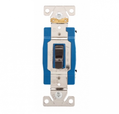Eaton Wiring 15 Amp Toggle Switch, Single-Pole, Industrial, Blue (Eaton ...