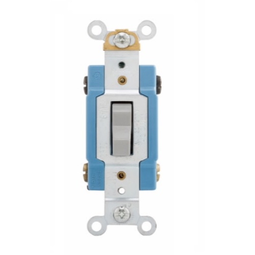 Eaton Wiring 15 Amp Toggle Switch, Double-Pole, Industrial, Grey (Eaton ...