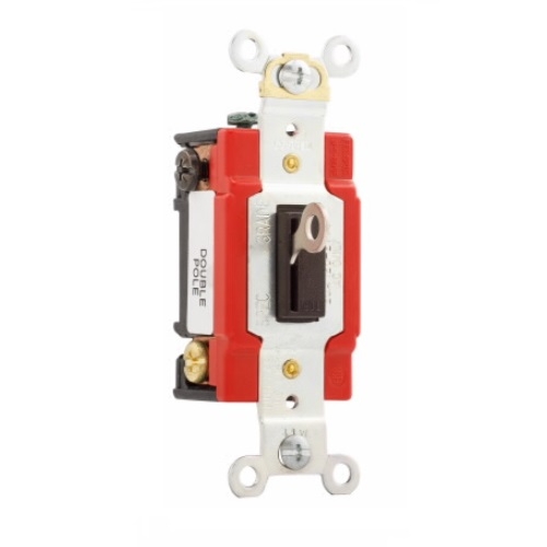 Eaton Wiring 20 Amp Locking Switch, Double-Pole, Industrial, Brown ...