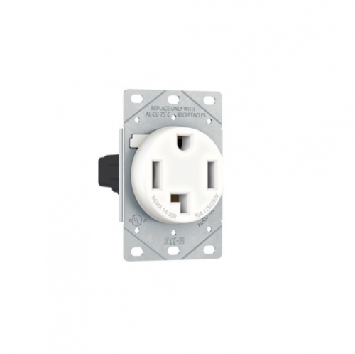 Eaton Wiring 30A Power Receptacle, 3-Pole, 4-Wire, 125V/250V, White ...