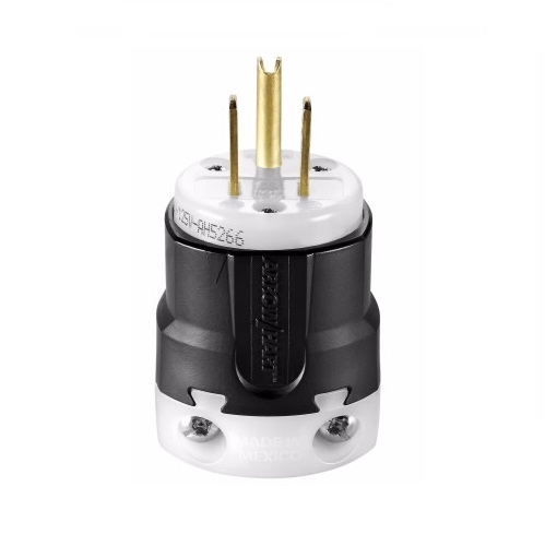 Eaton Wiring 15 Amp Grip Plug, Nylon, Black/White (Eaton Wiring AH5266 ...