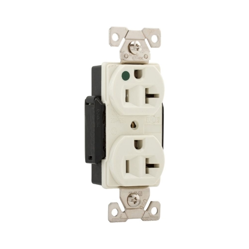 Eaton Wiring 20A Modular Duplex Receptacle, HG, 2-Pole, 3-Wire, 125V ...