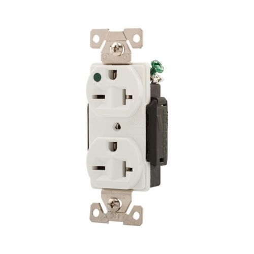 Eaton Wiring 20A Modular Duplex Receptacle, HG, 2-Pole, 3-Wire, 250V ...