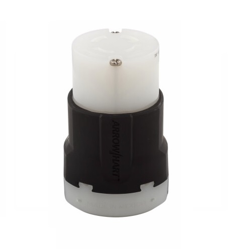 Eaton Wiring 30 Amp Locking Connector, NEMA L16-30, 480V, Black/White ...