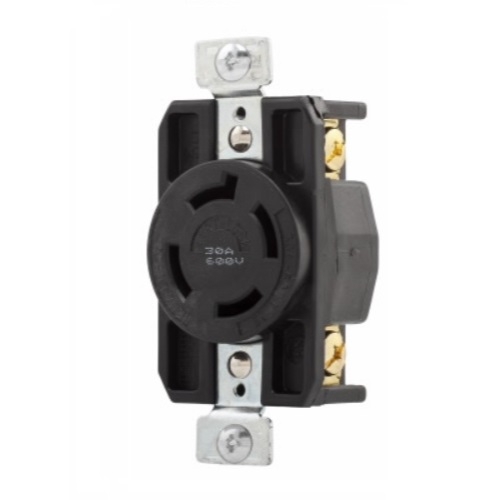 Eaton Wiring 30 Amp Locking Receptacle, NEMA L17-30, 600V, Black (Eaton ...