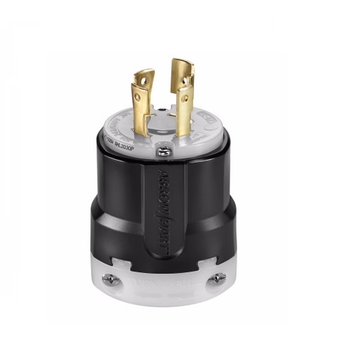 Eaton Wiring 30 Amp Locking Plug, NEMA L20-30, 347/600V, Black/White ...